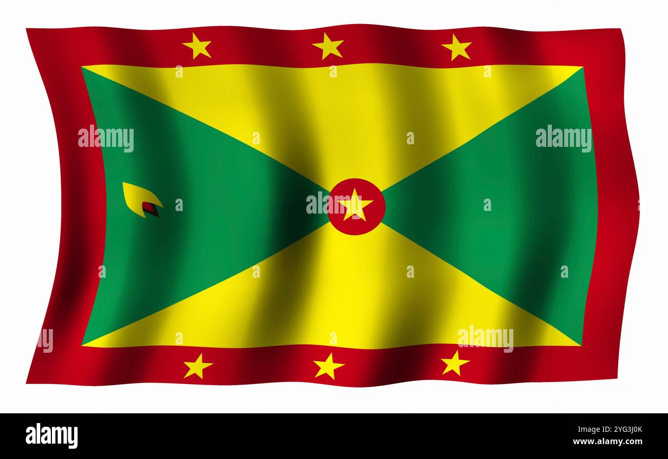 Flag of Grenada Stock Photo - Alamy