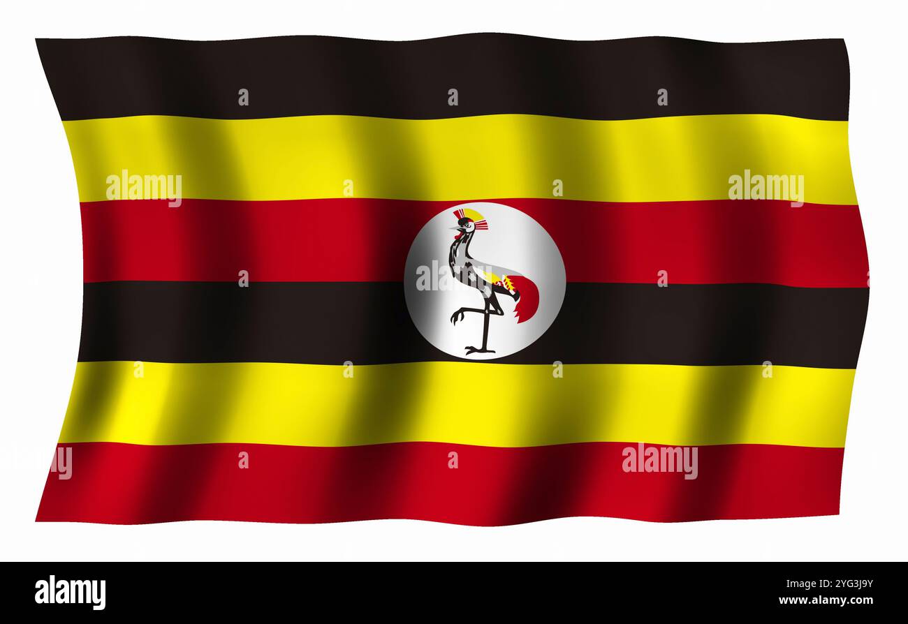 Flag uganda Cut Out Stock Images & Pictures - Alamy