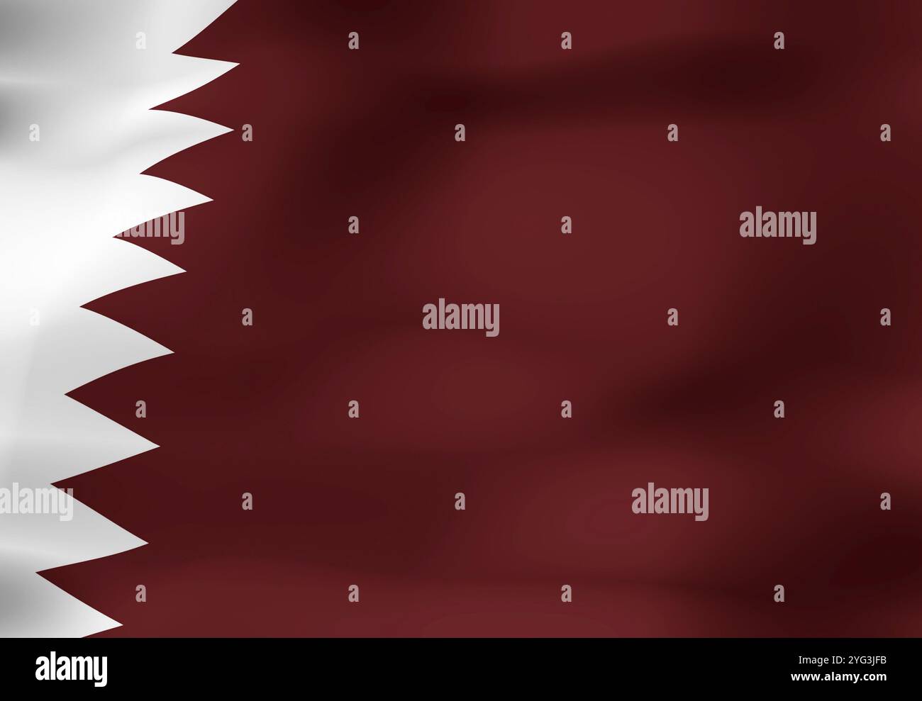 Flag of Qatar Stock Photo - Alamy