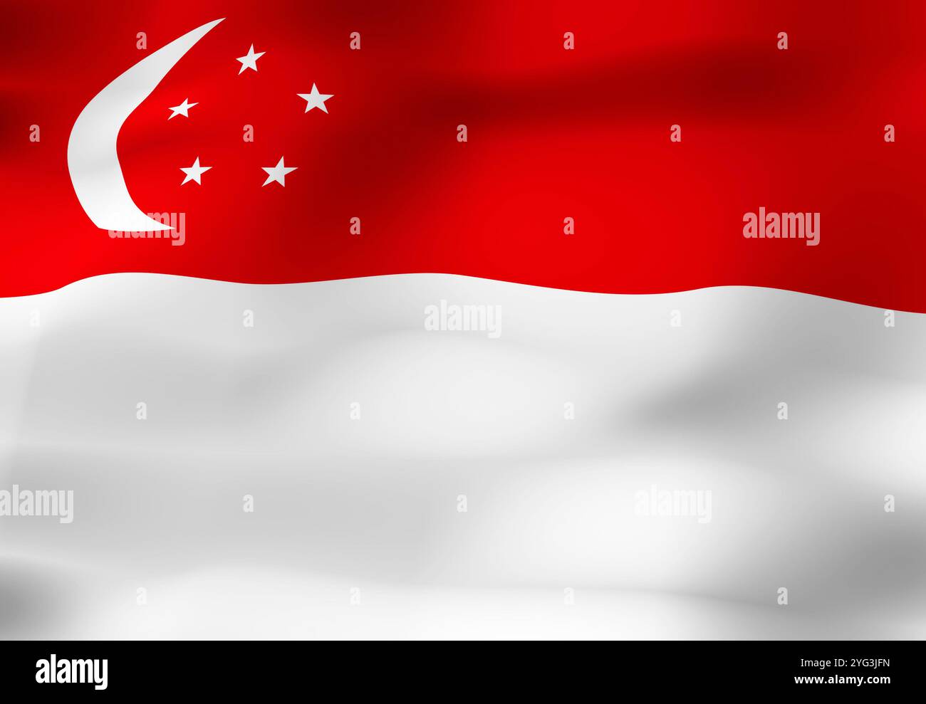 Singapore state flag hi-res stock photography and images - Alamy