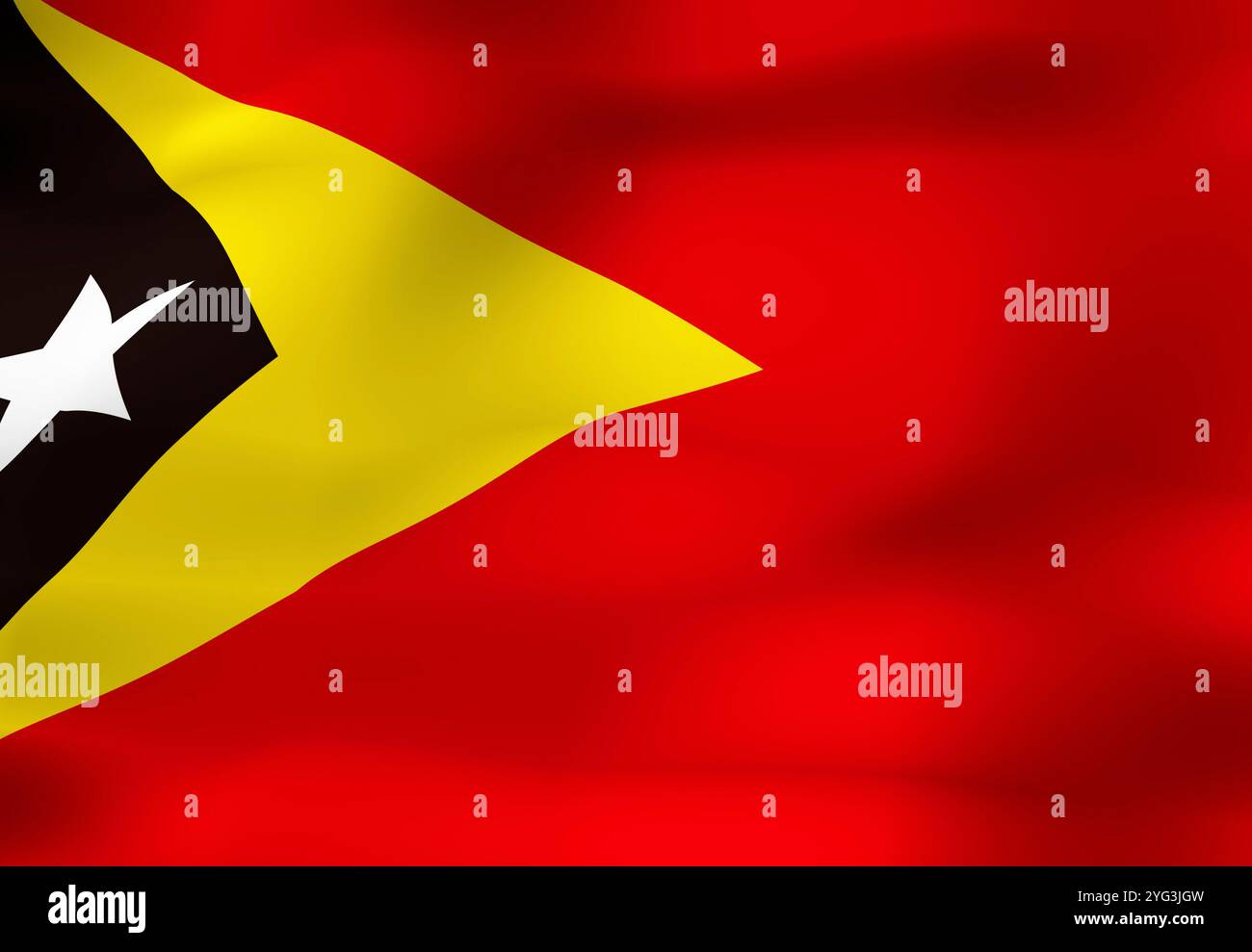 Flag of Timor-Leste Stock Photo - Alamy