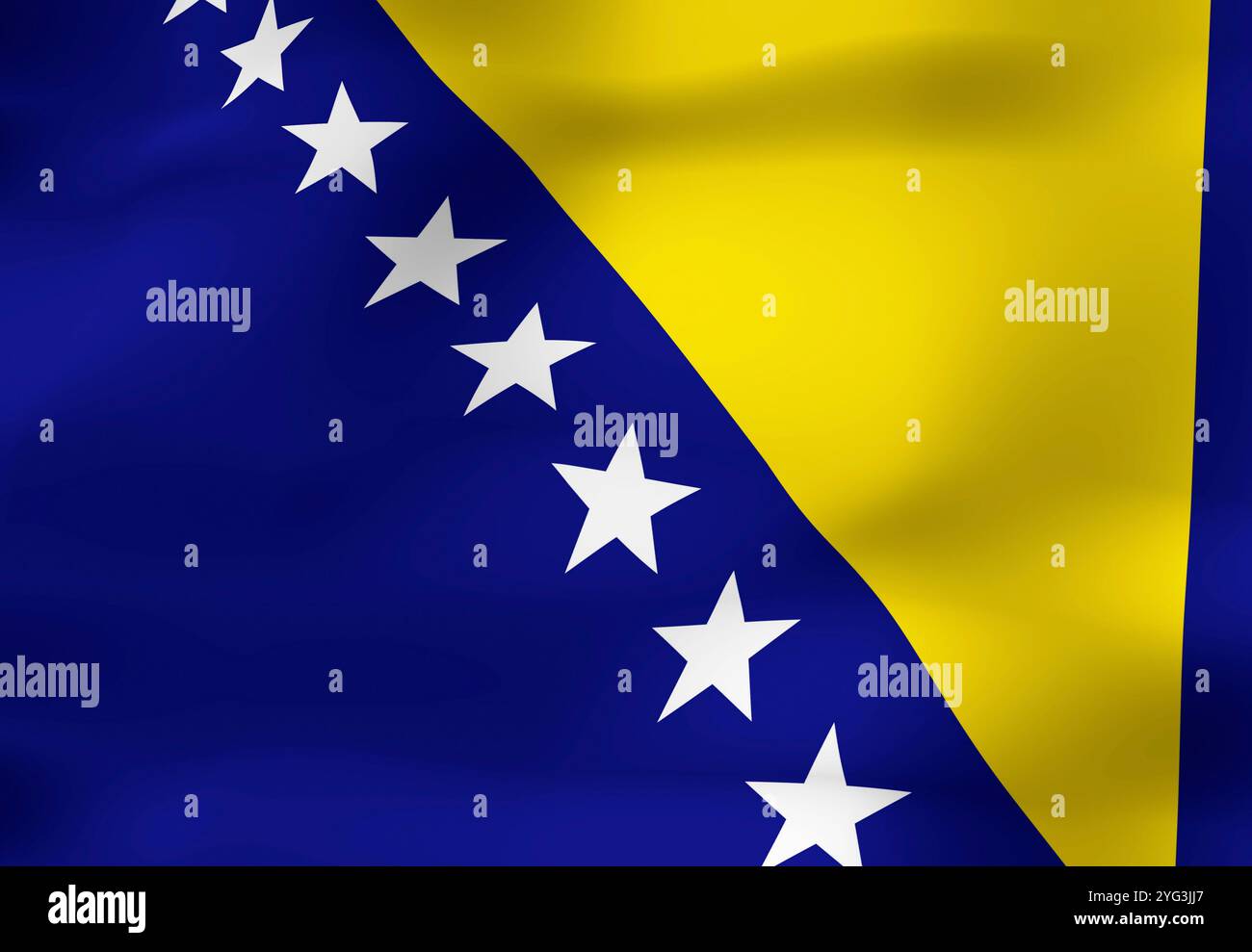 Flag of Bosnia and Herzegovina Stock Photo - Alamy