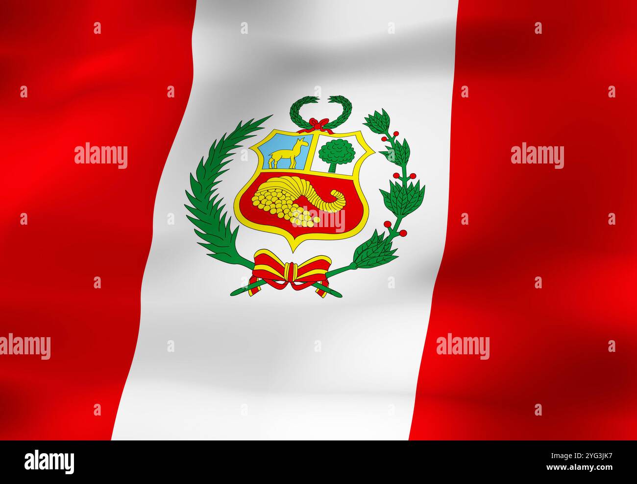 Flag of Peru Stock Photo - Alamy