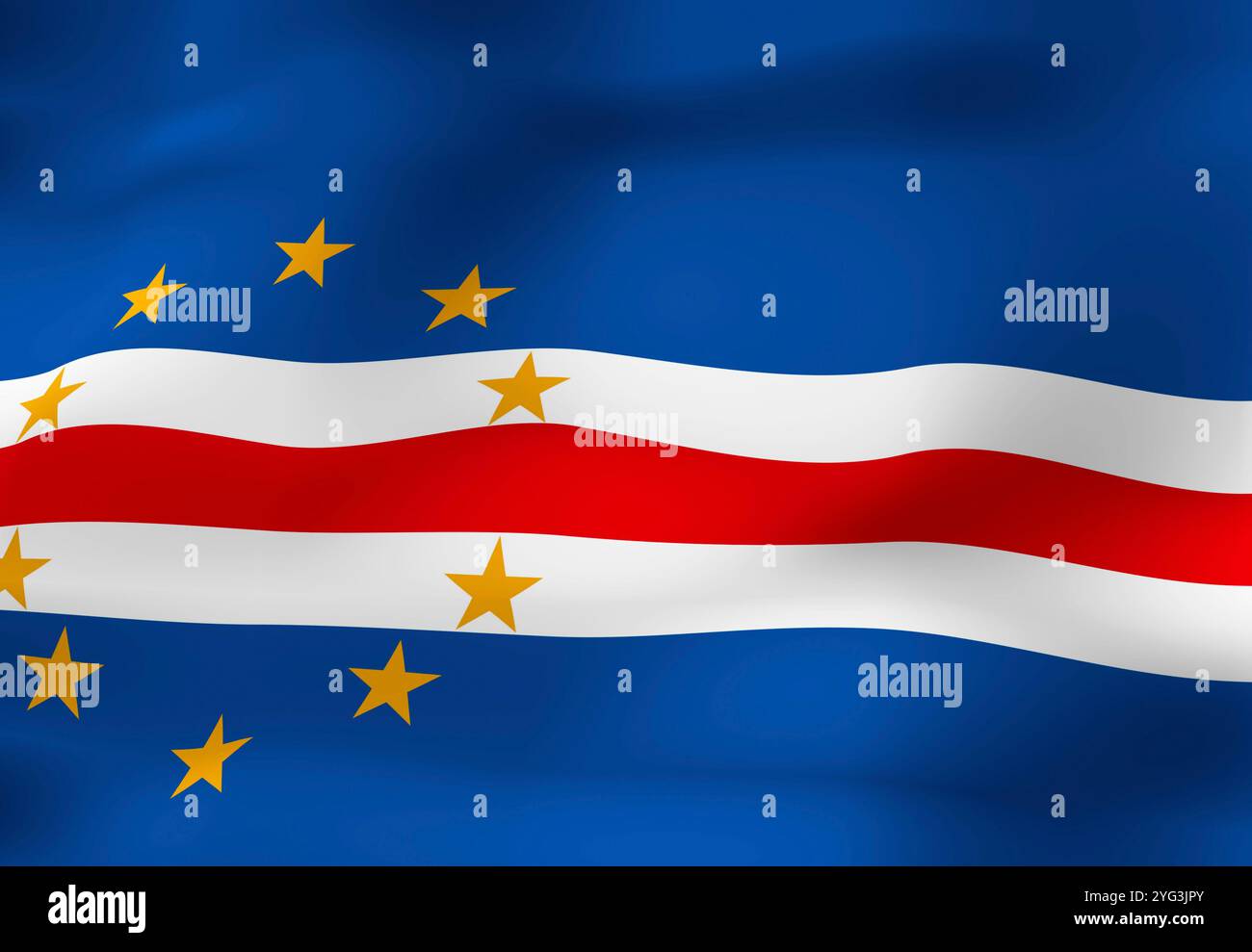 Cape Verdean flag Stock Photo - Alamy