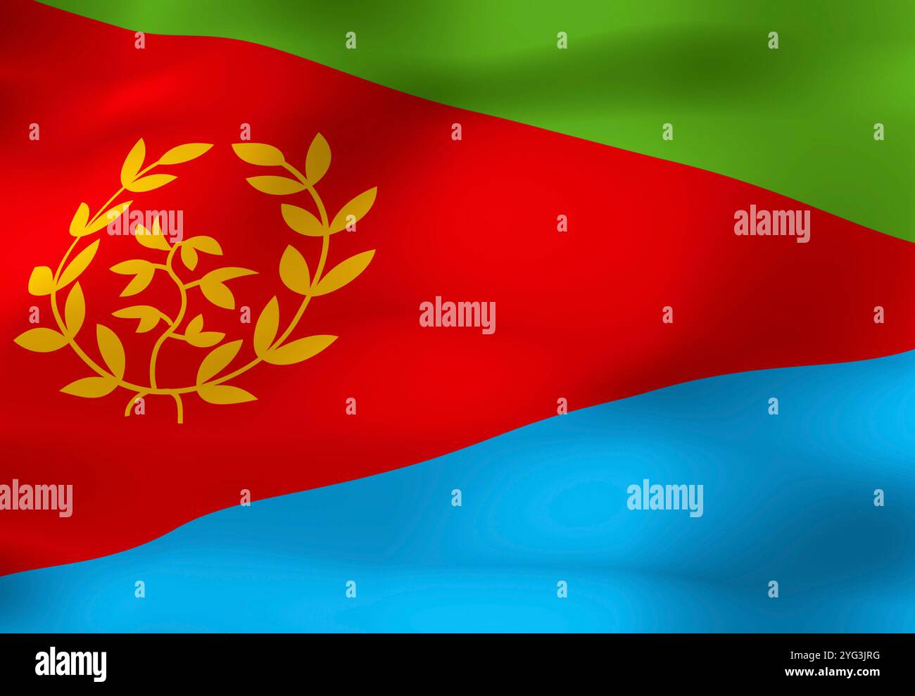 Flag of Eritrea Stock Photo - Alamy