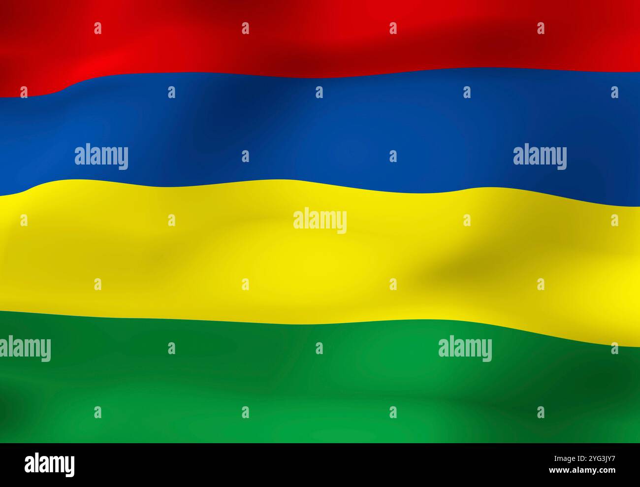 Flag of Mauritius Stock Photo - Alamy