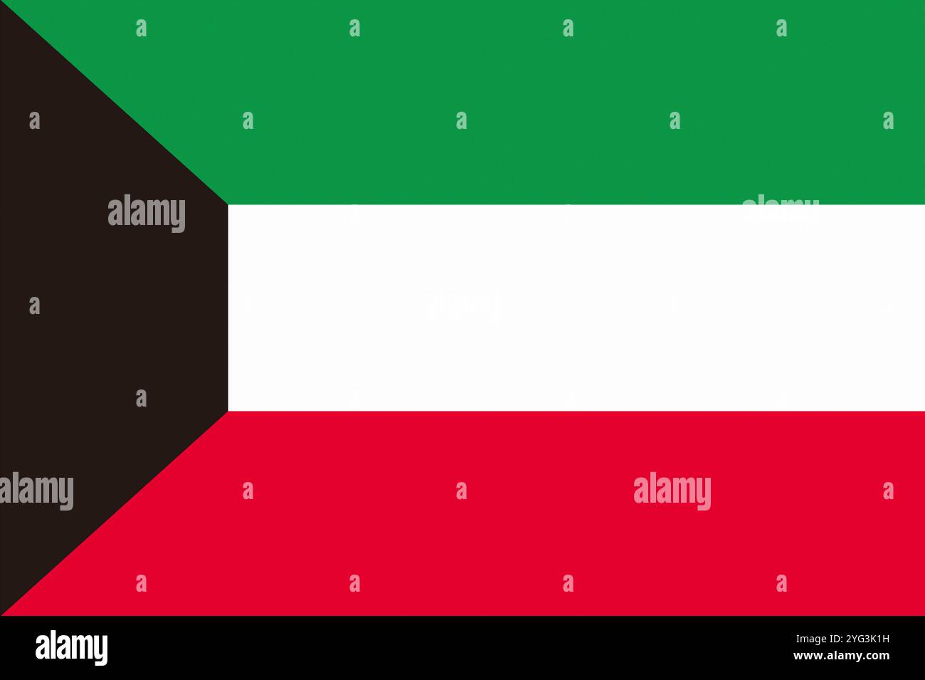 Flag of Kuwait Stock Photo - Alamy
