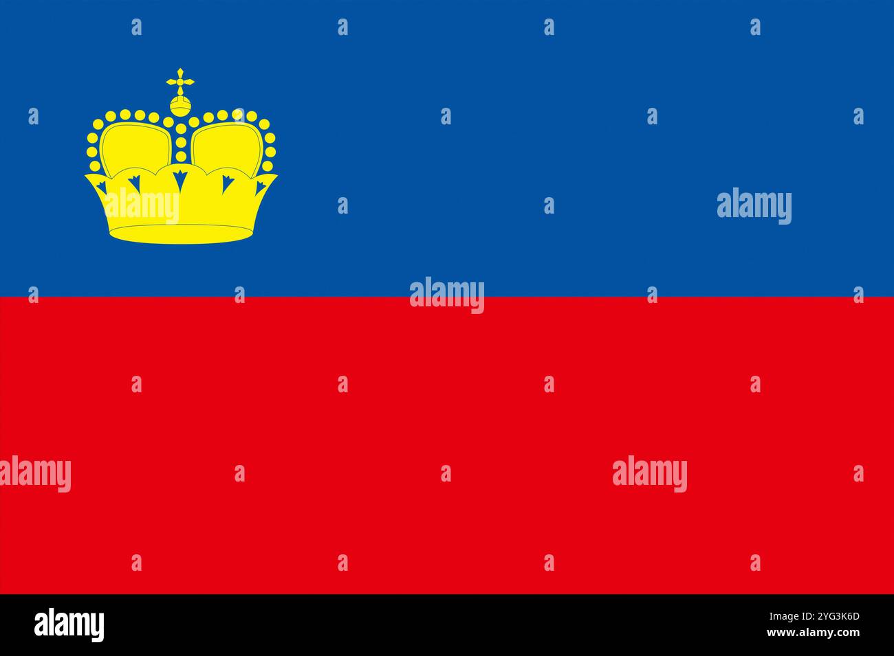Flag of Liechtenstein Stock Photo - Alamy