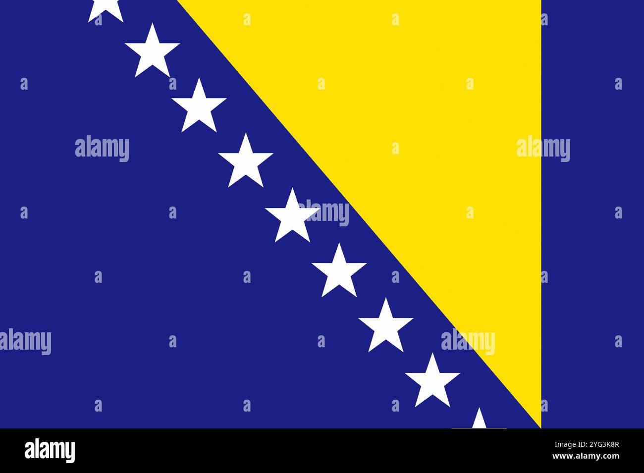 Flag of Bosnia and Herzegovina Stock Photo - Alamy