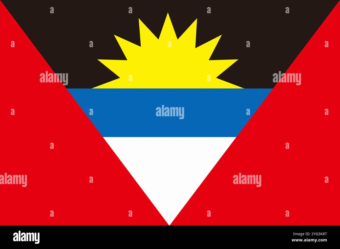Flag of Antigua Stock Photo - Alamy
