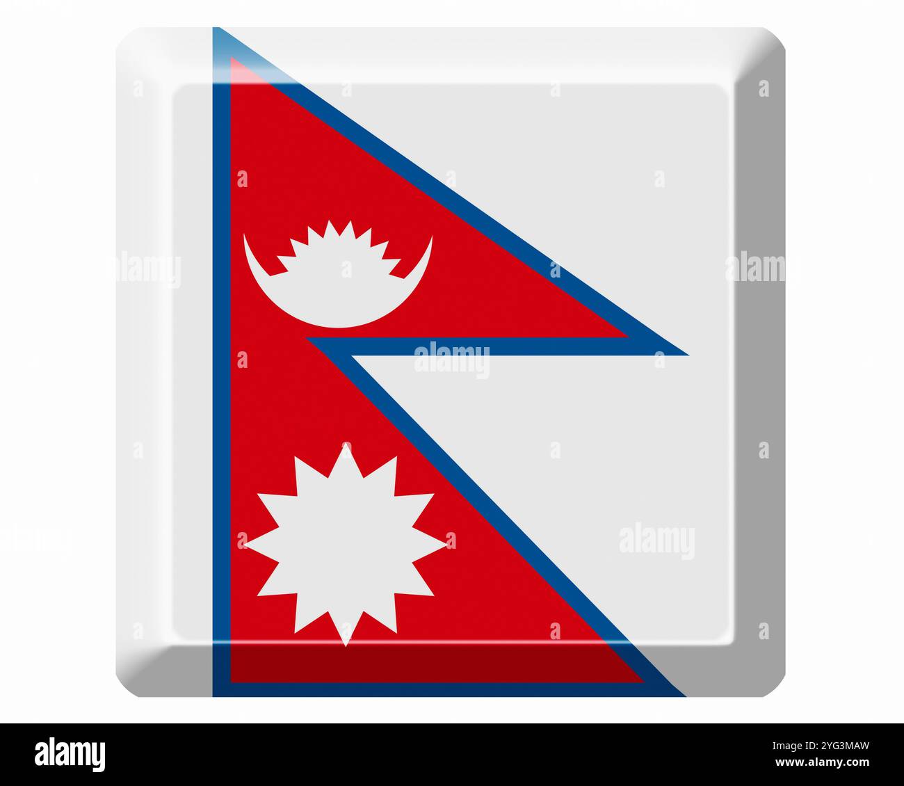 Flag nepal national symbol hi-res stock photography and images - Alamy