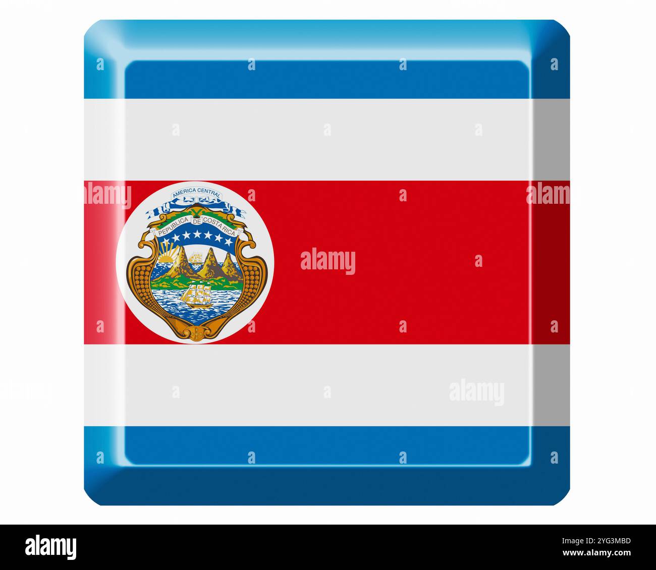 Costa Rican flag Stock Photo - Alamy