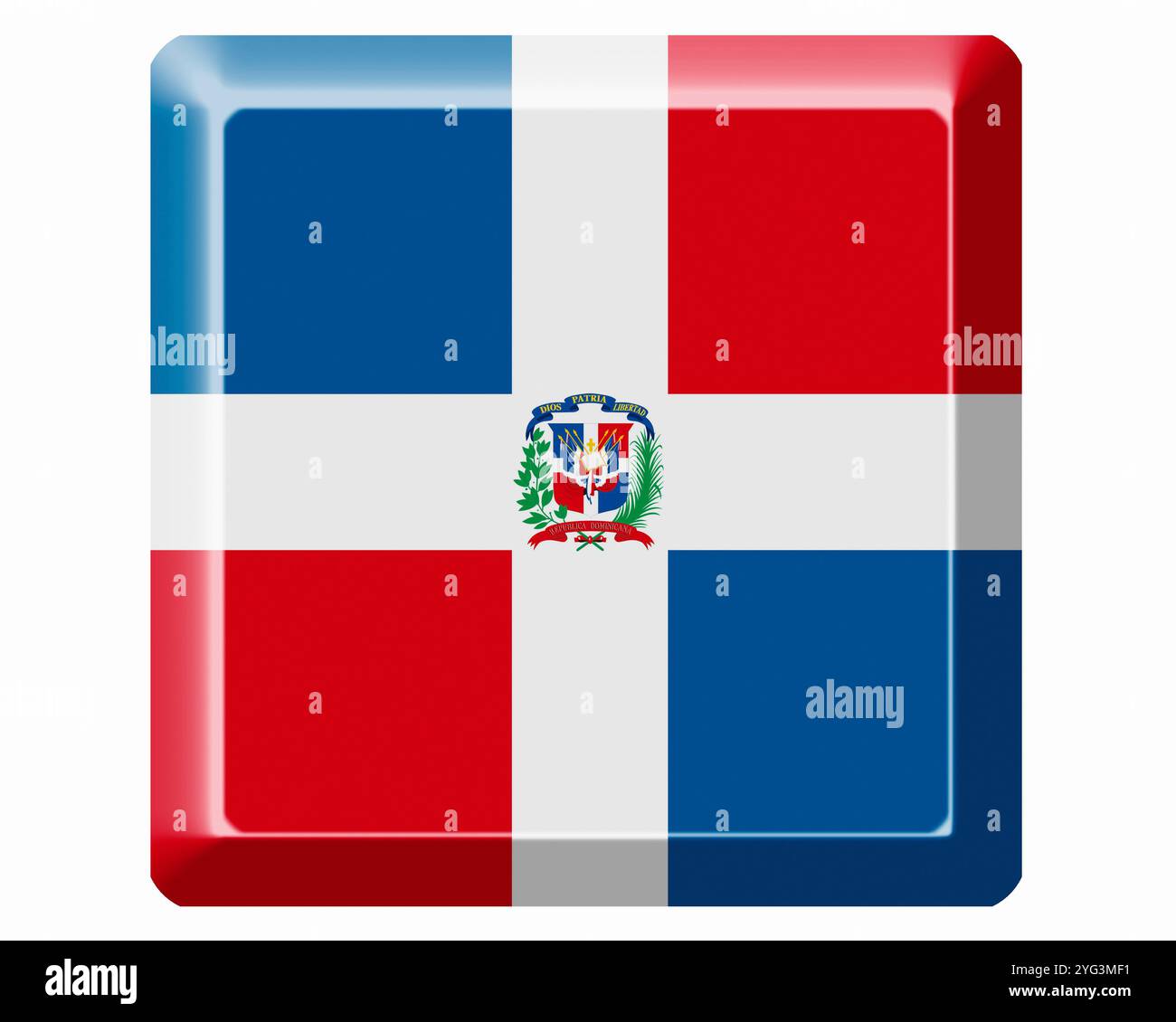 Flag of Dominican Republic Stock Photo - Alamy
