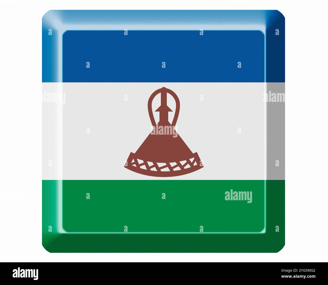 Flag of Lesotho Stock Photo - Alamy