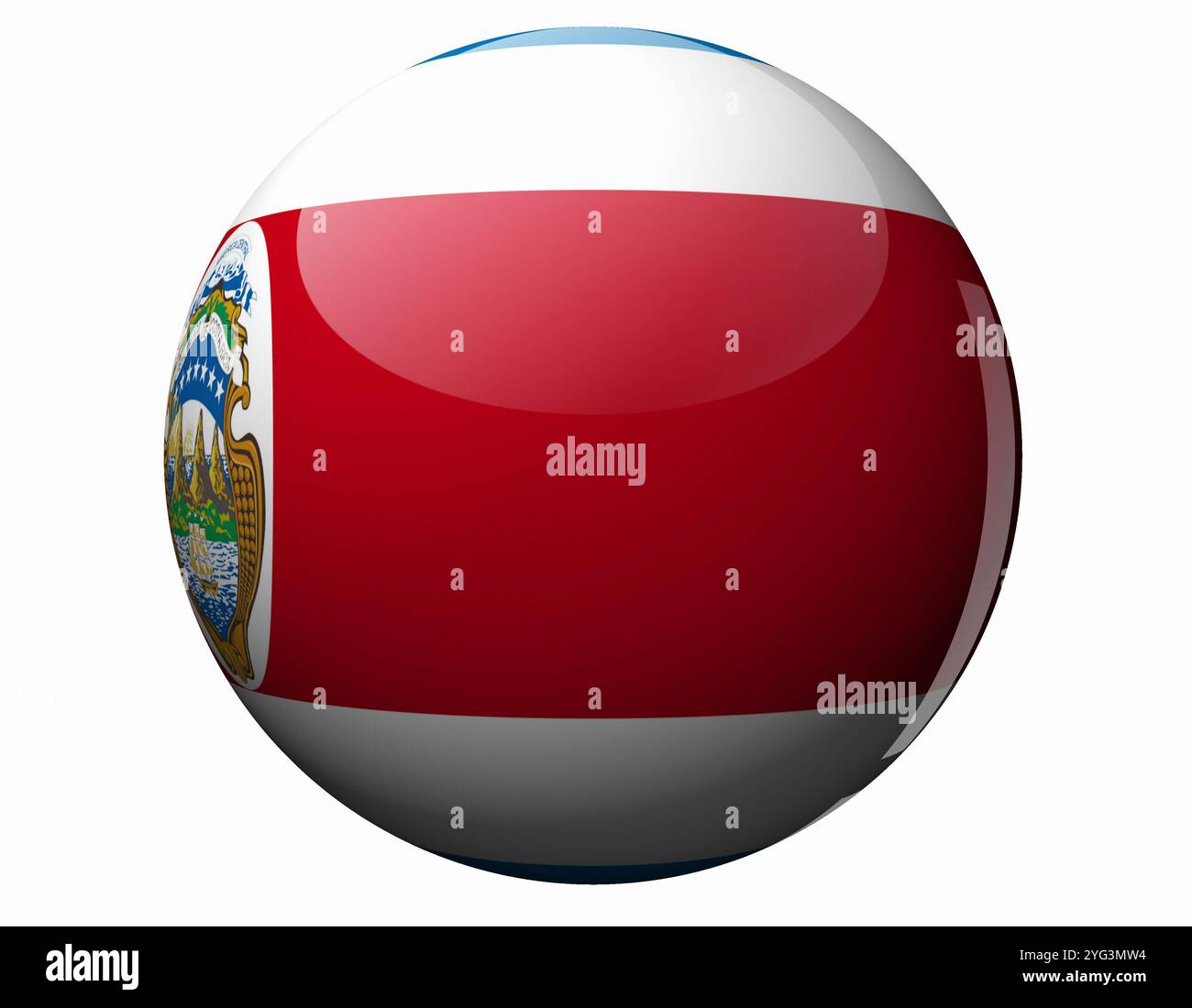 Costa Rican flag Stock Photo - Alamy