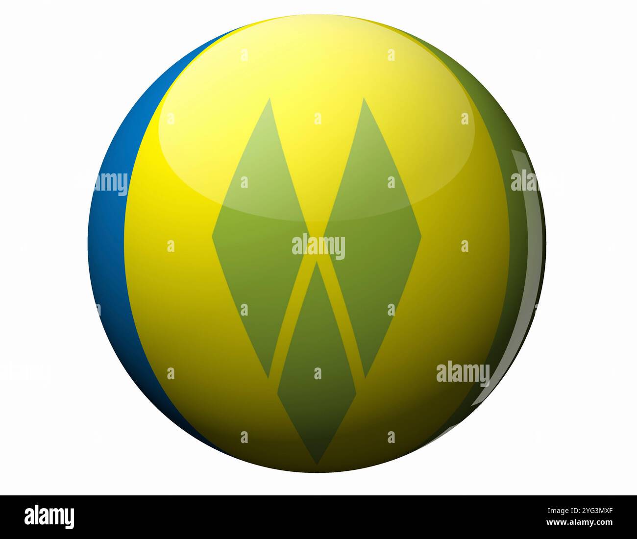 Flag of St Vincent Stock Photo - Alamy