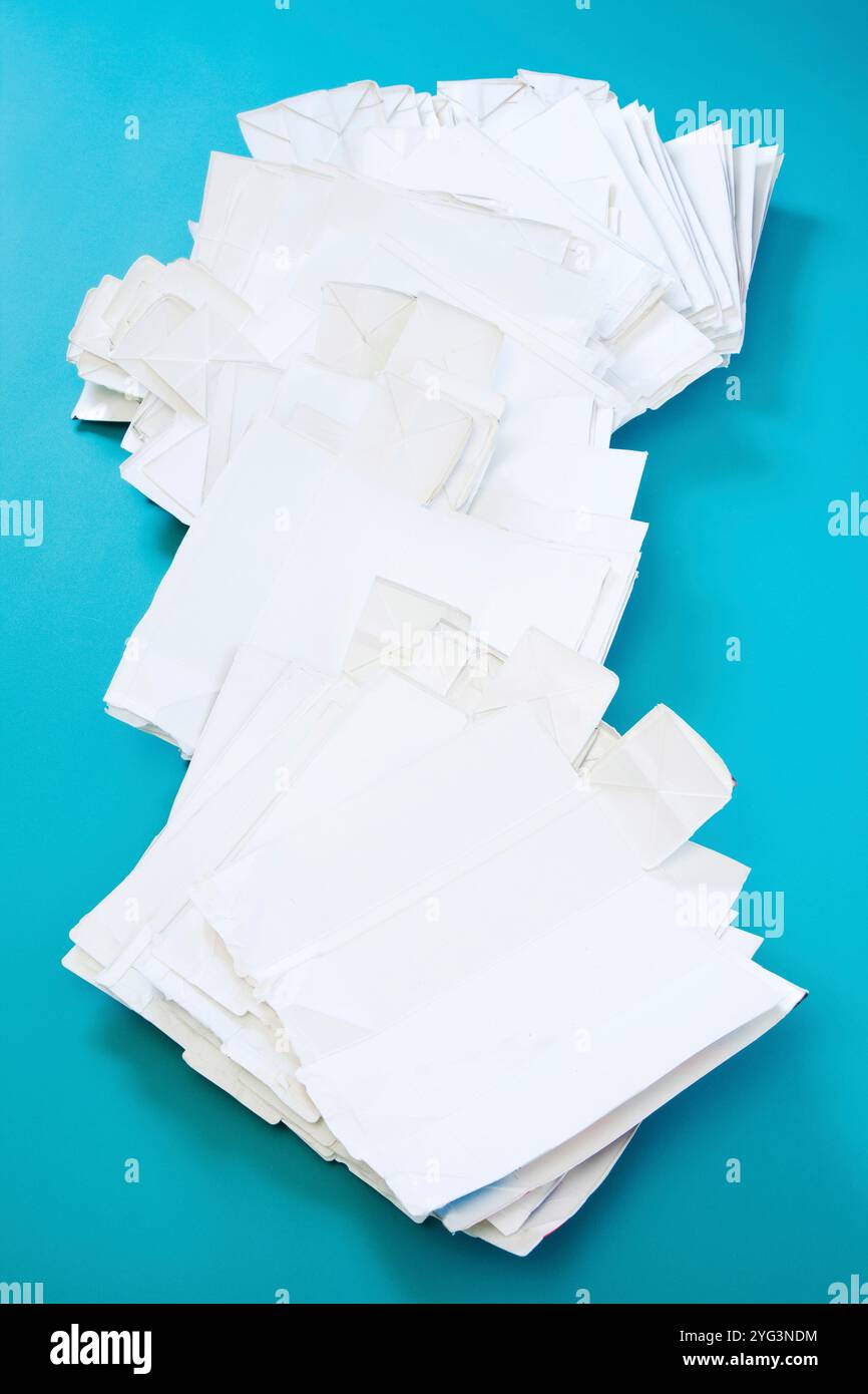 Bundles of scrap milk cartons Stock Photo - Alamy