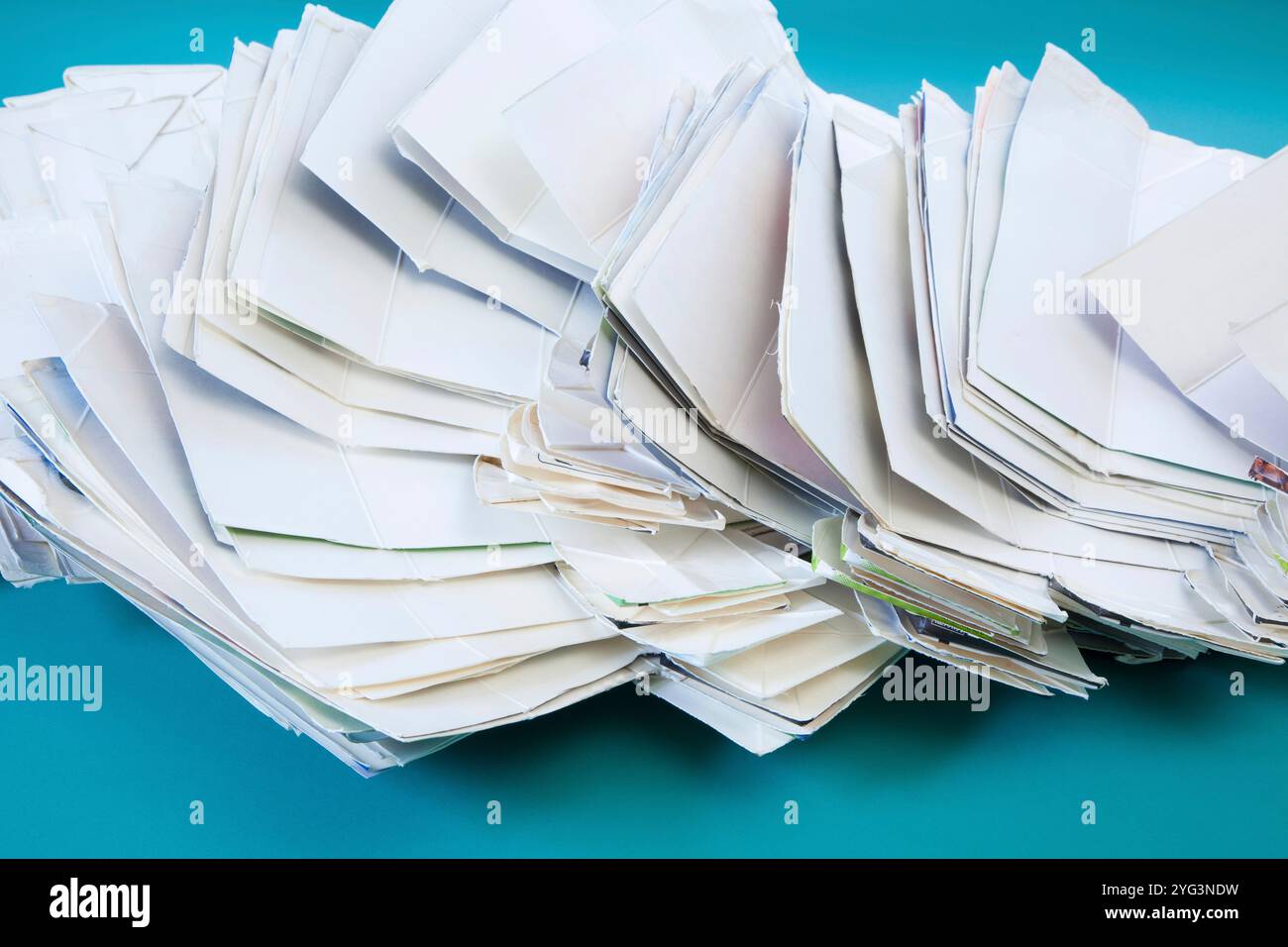Bundles of scrap milk cartons Stock Photo - Alamy