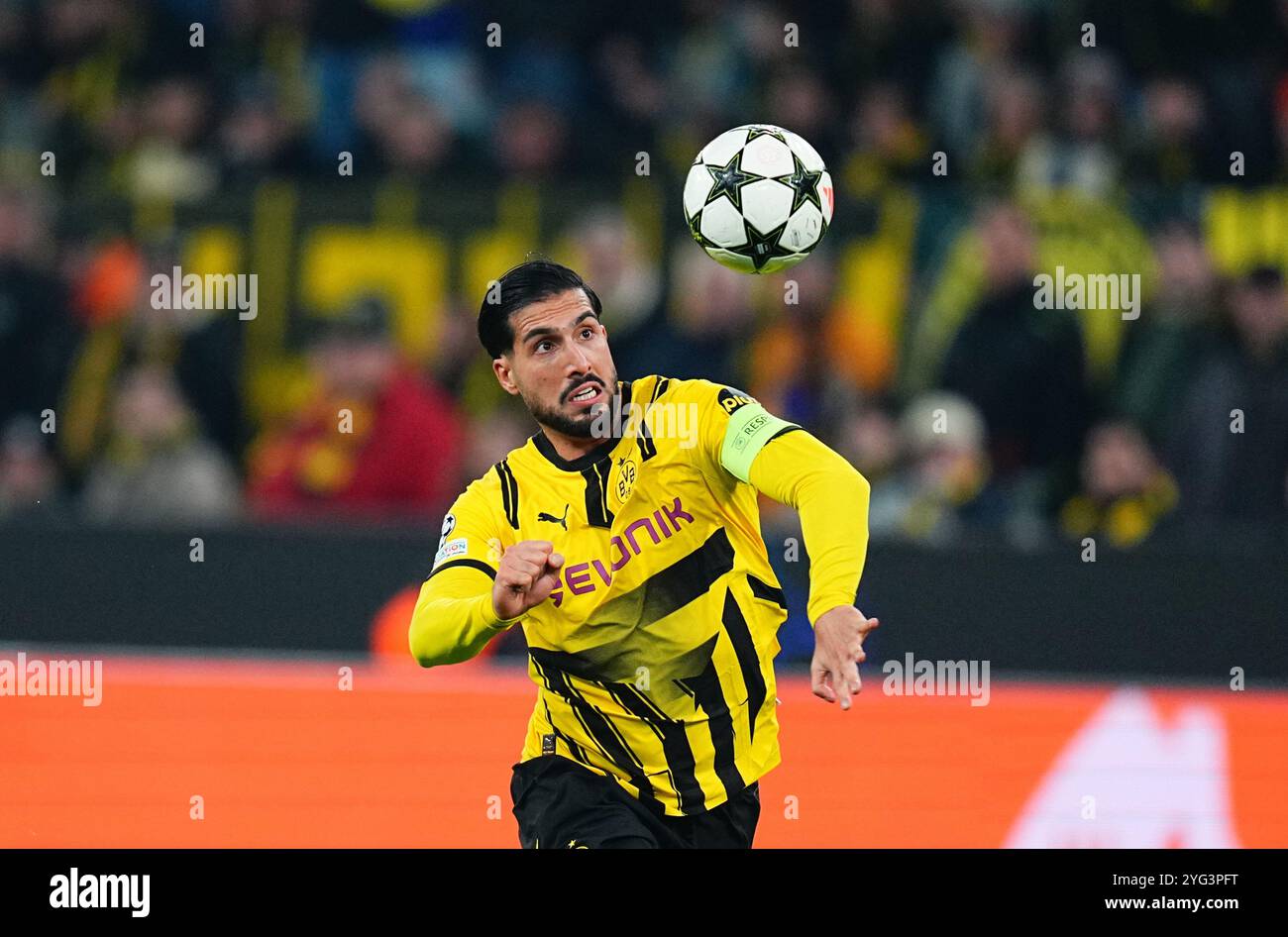 November 05 2024: Emre Can of Borussia Dortmund looks on during a ...