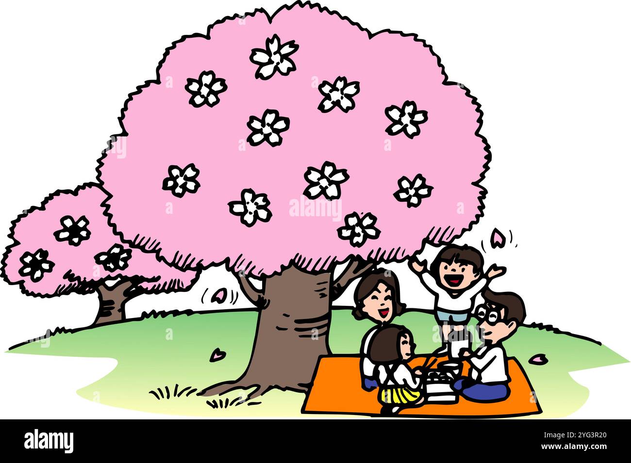 Spring hanami Cut Out Stock Images & Pictures - Alamy