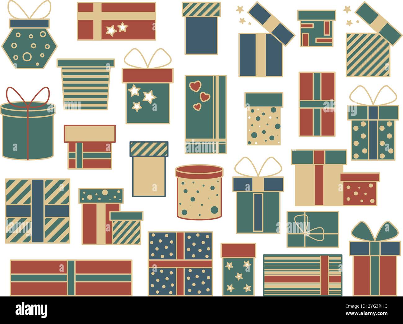 Christmas parcel service Stock Vector Images - Alamy