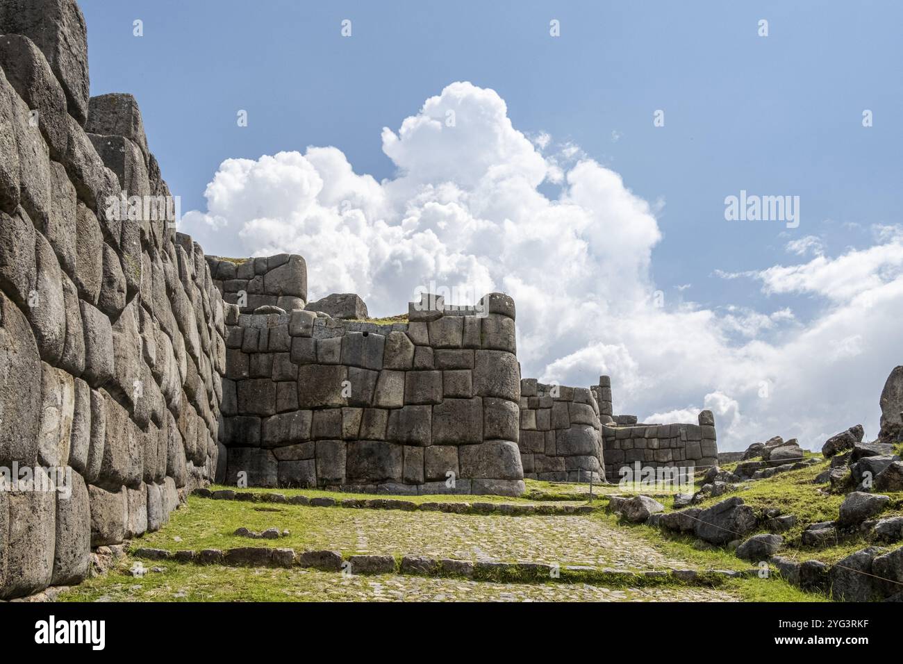 Megalithic walls of Sacsayhuaman, Sacsayhuaman, Cusco, Peru, South ...