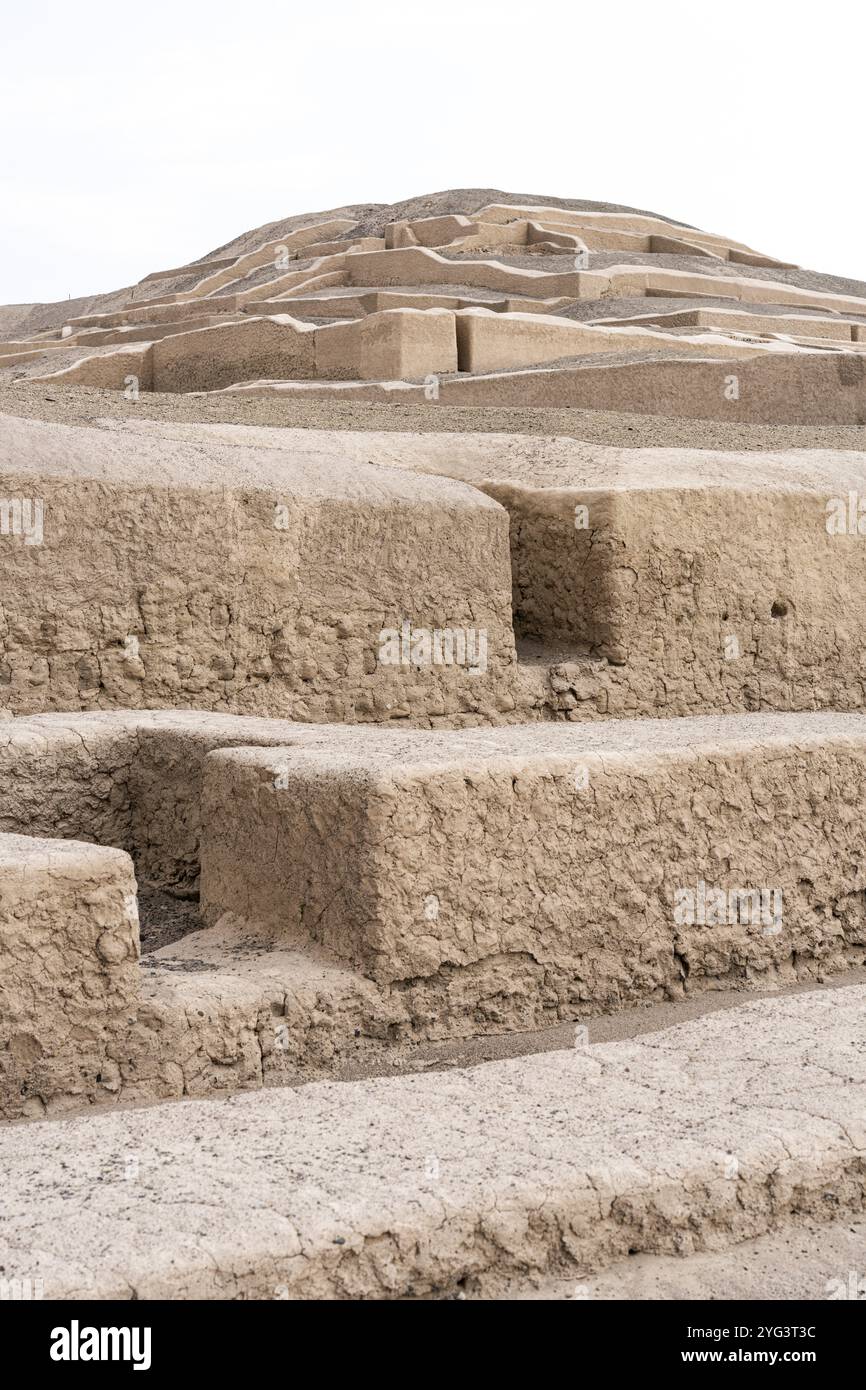 Adobe pyramids at Cahuachi, Cahuachi ceremonial center, Nazca, Peru ...