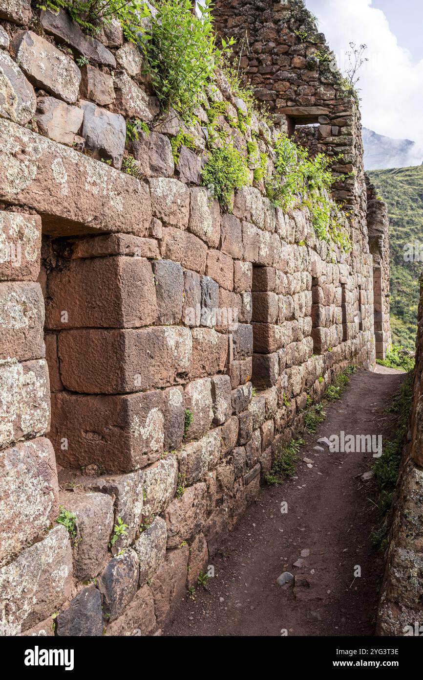Inca complex at Pisac, Sacred Valley of the Incas, Cusco, Peru, South ...