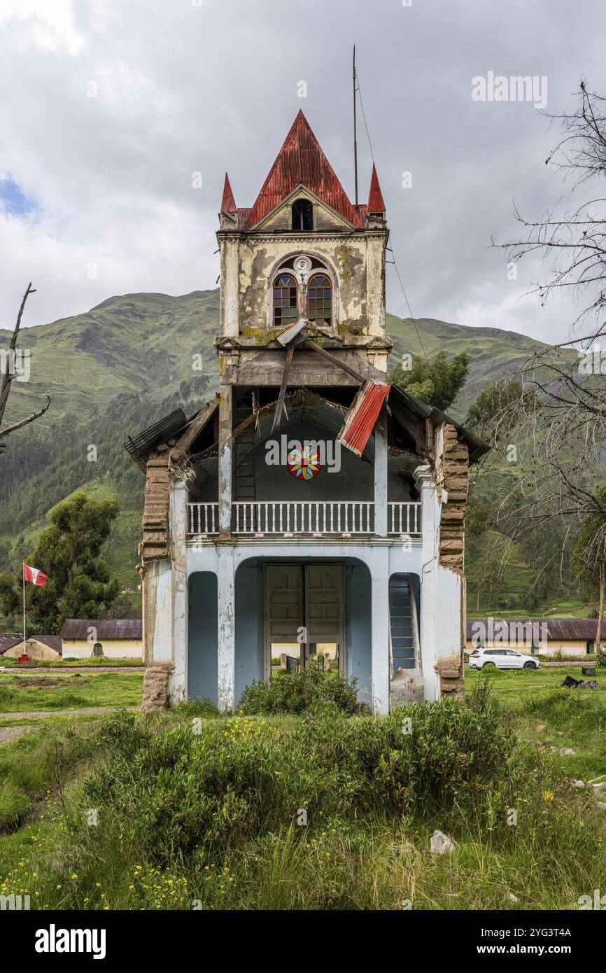 Demolished church, Peru, South America Stock Photo - Alamy