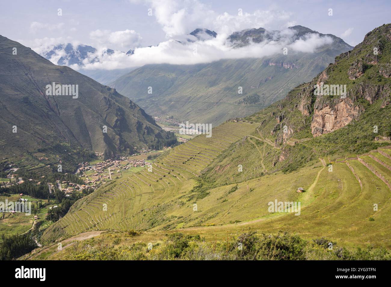 Inca complex at Pisac, Sacred Valley of the Incas, Cusco, Peru, South ...