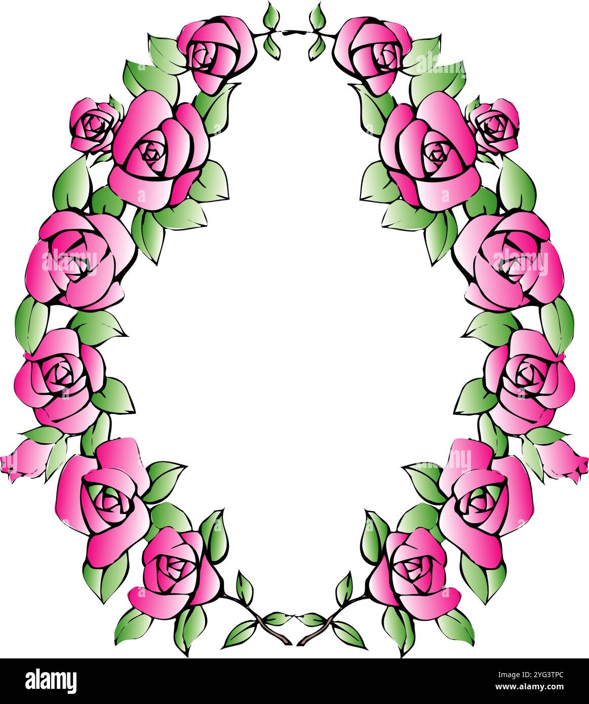 Rose frame hi-res stock photography and images - Alamy