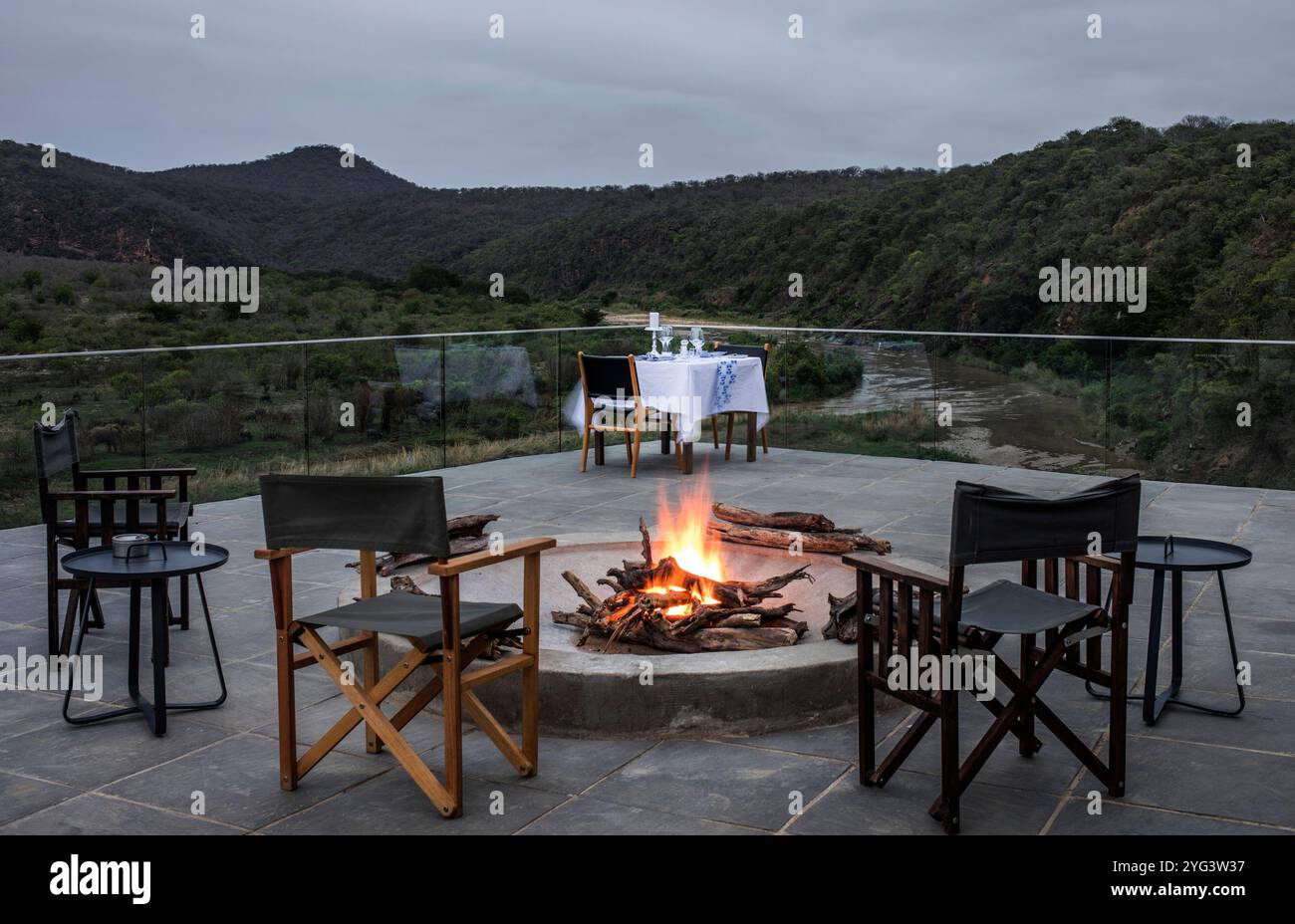 Biyela Lodge, Umfolozi Big Five Game Reserve in South Africa Stock ...