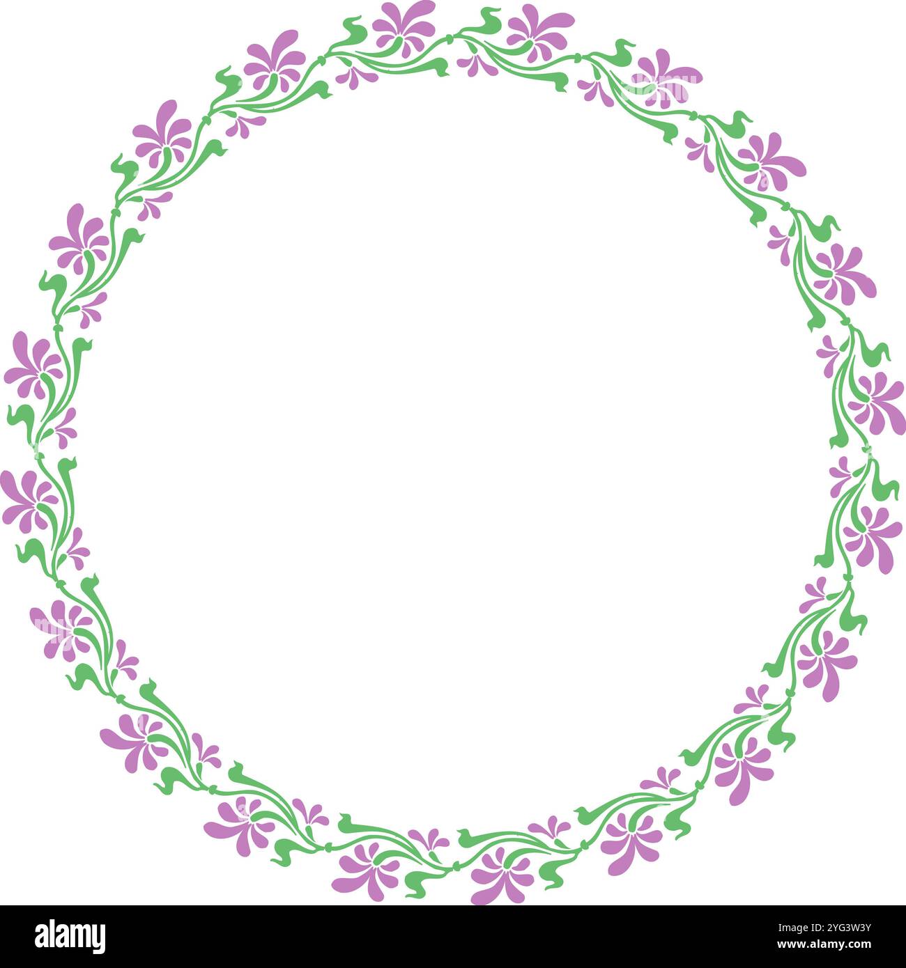 Decorative circular frame hi-res stock photography and images - Alamy
