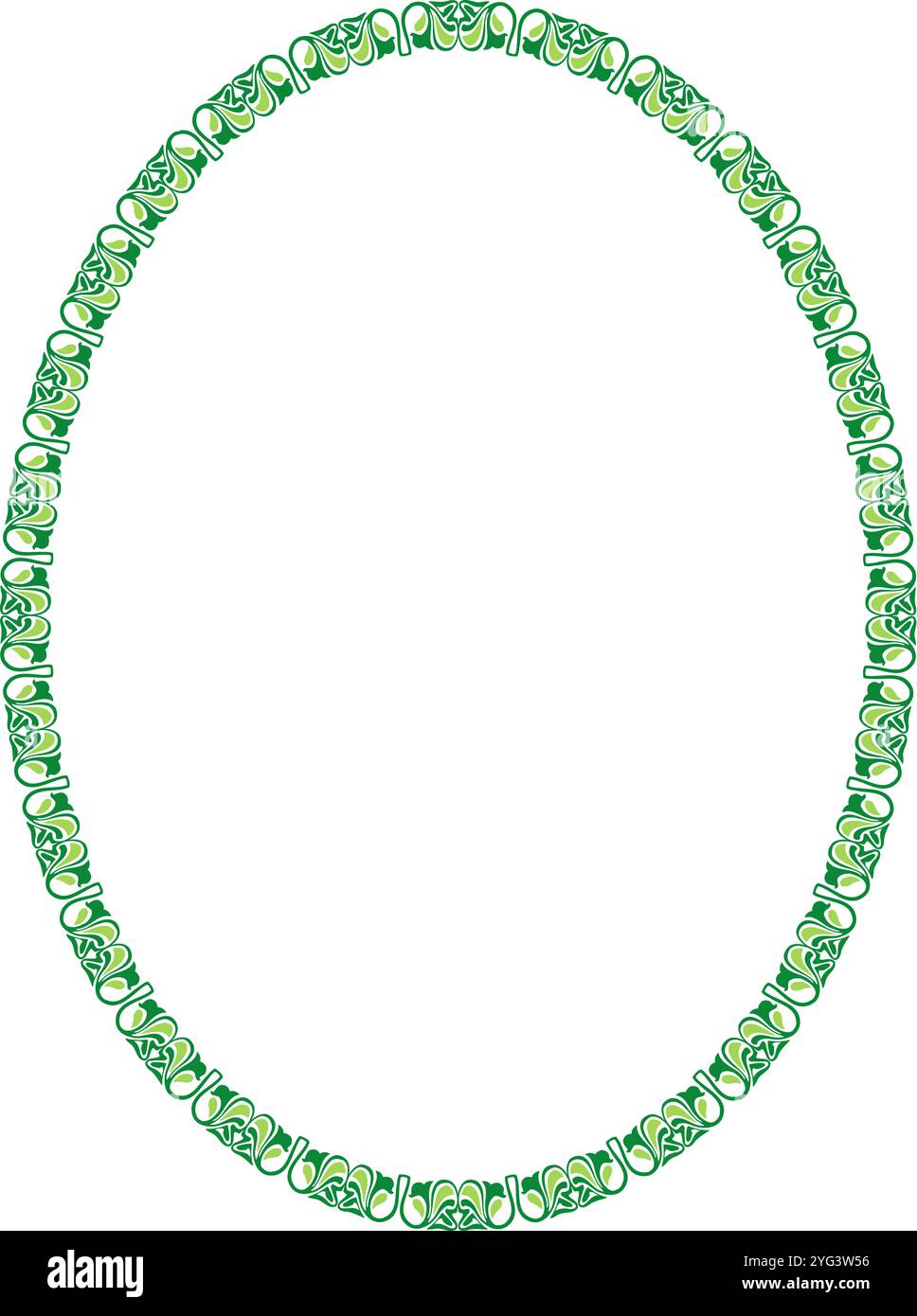 Flower oval decorative frame Stock Photo - Alamy