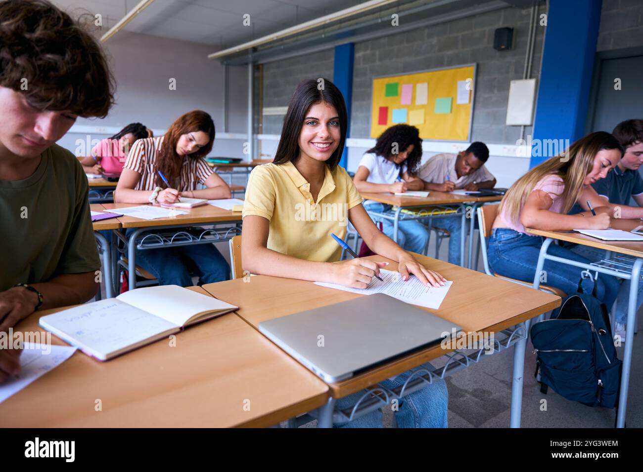Beautiful college student doing hi-res stock photography and images - Alamy