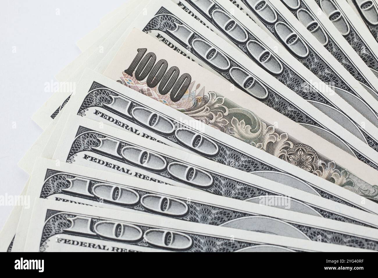 100 dollar bill 10 hi-res stock photography and images - Alamy