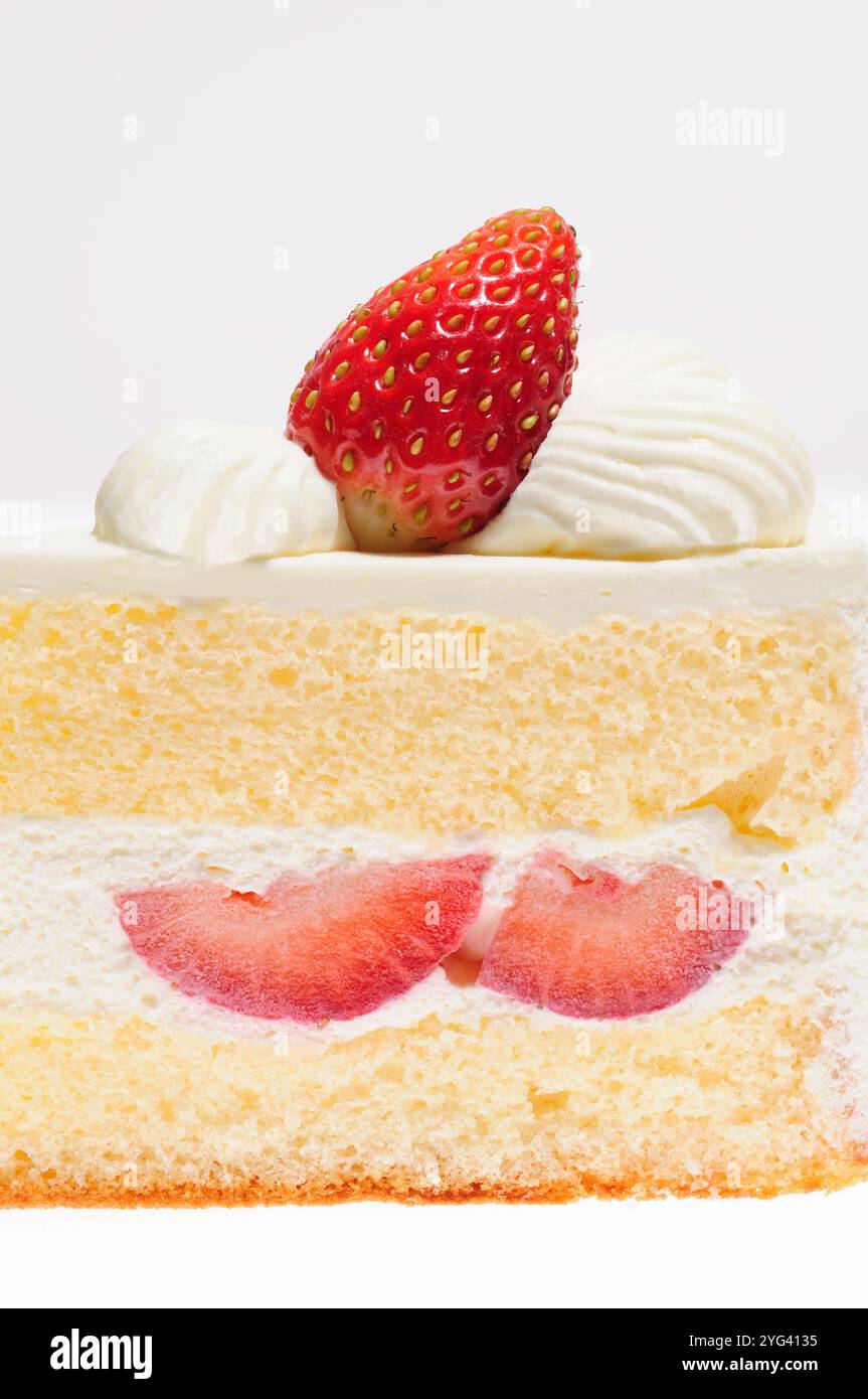White background shortcake close-up Stock Photo - Alamy
