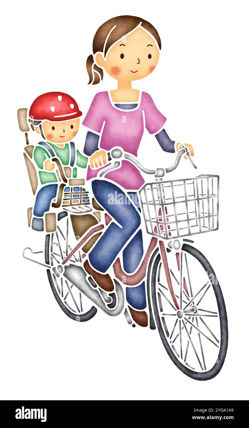 Boy ride bicycle Cut Out Stock Images & Pictures - Alamy