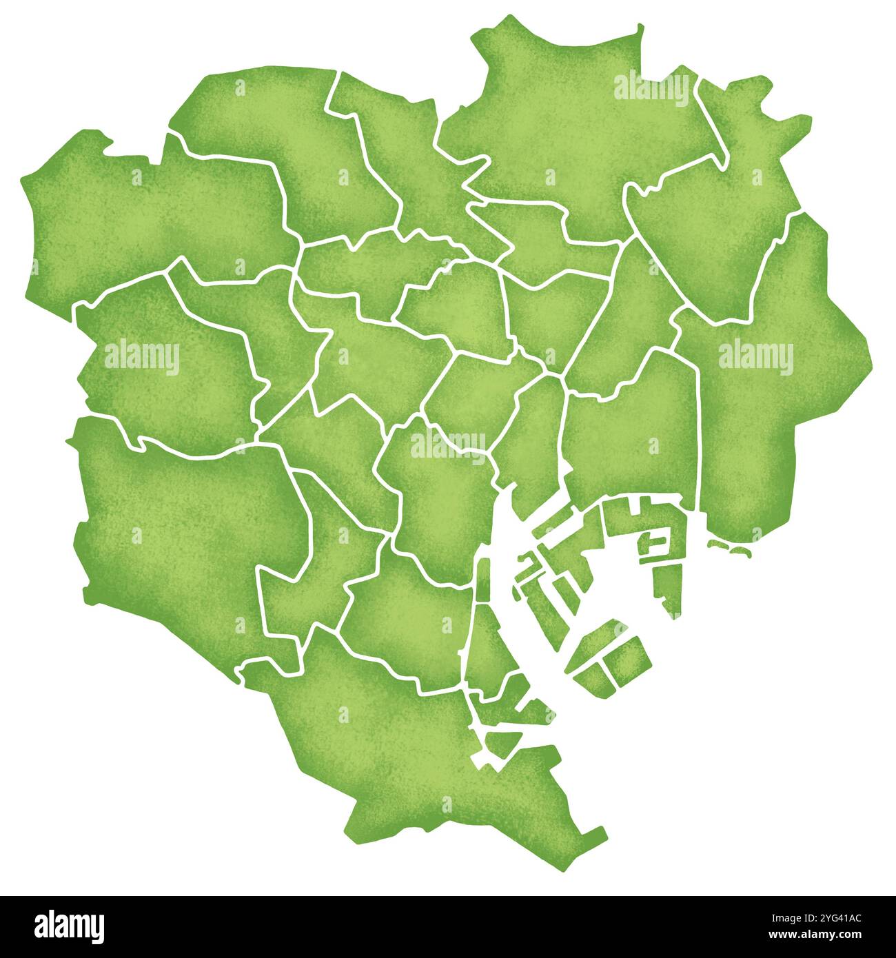 Kanto japan asia map hi-res stock photography and images - Alamy