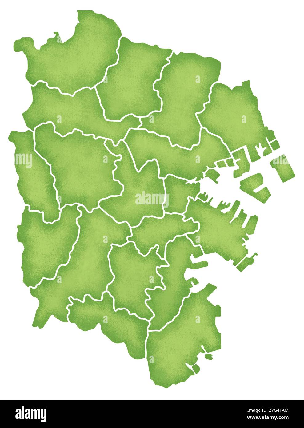 Map of yokohama hi-res stock photography and images - Alamy