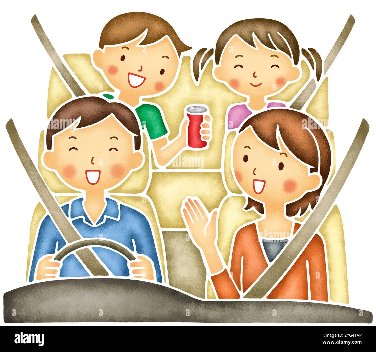 Son driving Cut Out Stock Images & Pictures - Alamy