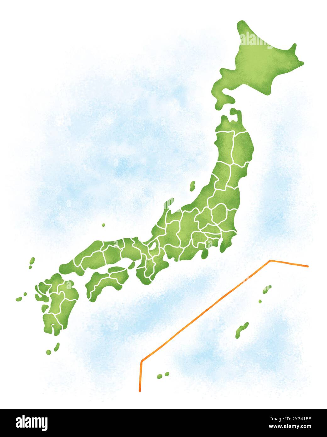 Map of japan hi-res stock photography and images - Alamy