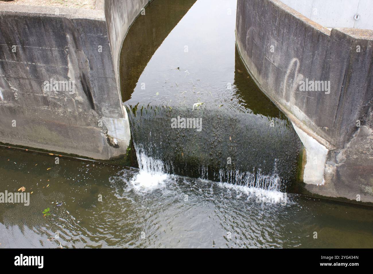 Domestic water channels in a residential area Stock Photo - Alamy