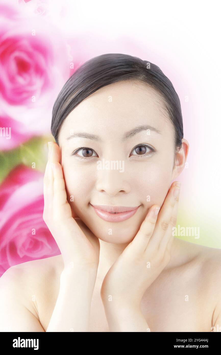 Relaxation beauty smiling hi-res stock photography and images - Alamy