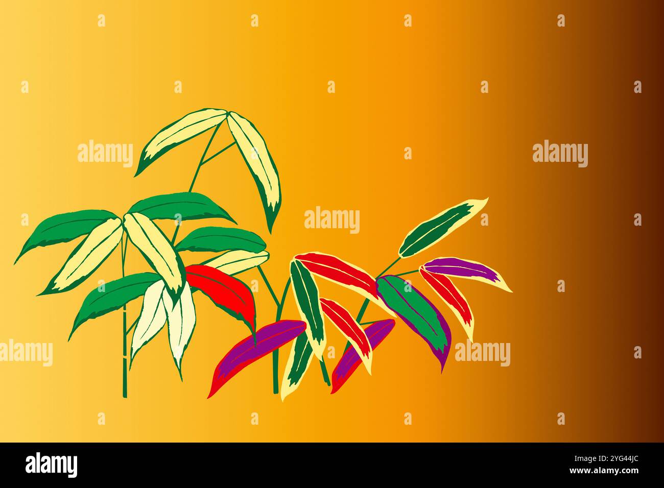 Sasa leaves hi-res stock photography and images - Alamy