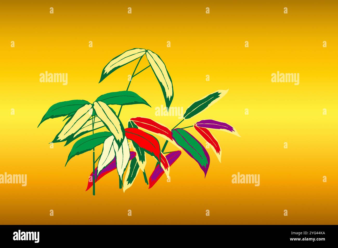 Sasa leaves hi-res stock photography and images - Alamy
