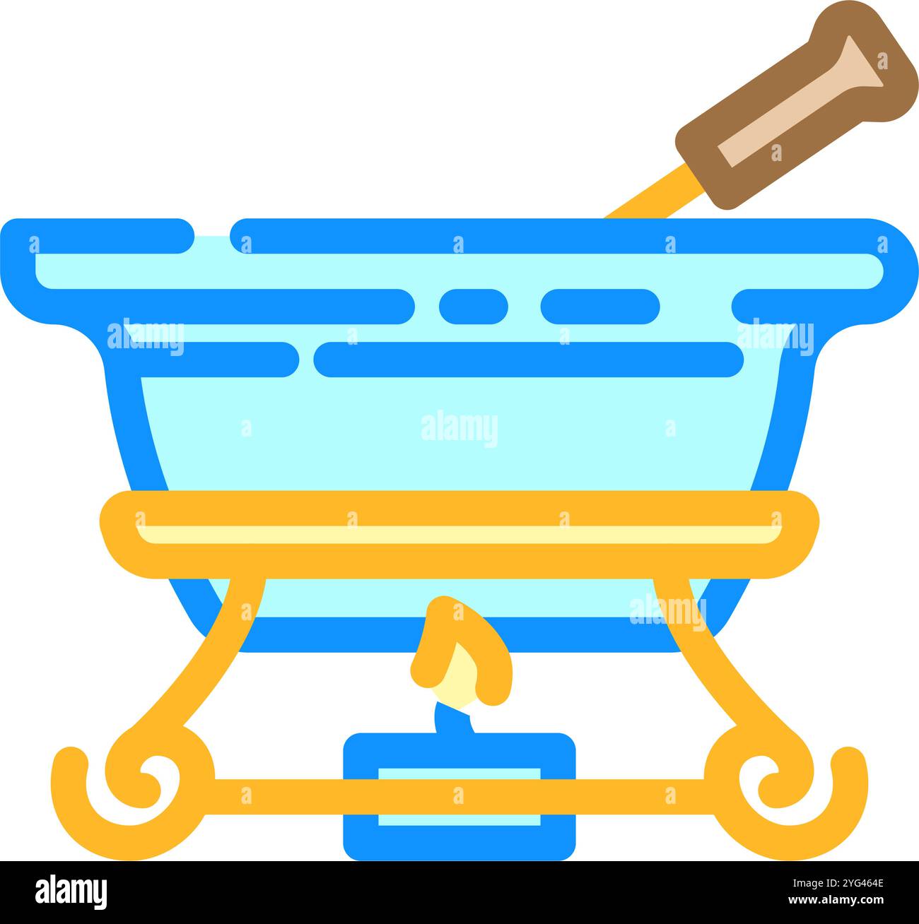 Fondue party Stock Vector Images - Alamy