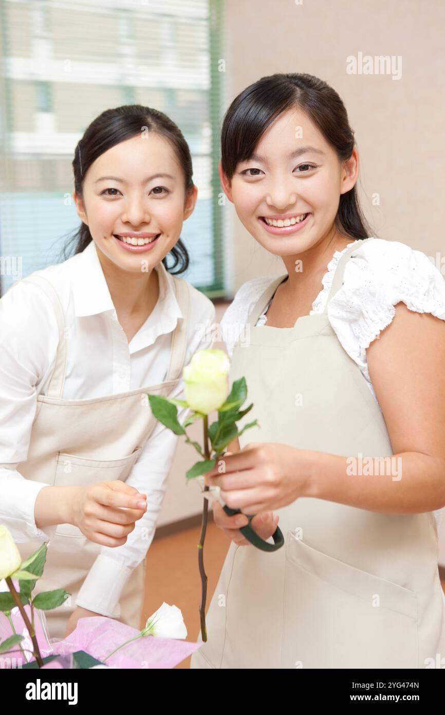 Flower Arrangement Classes Stock Photo - Alamy