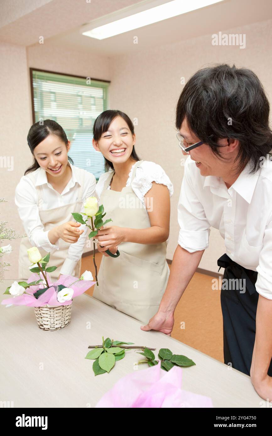 Flower Arrangement Classes Stock Photo - Alamy