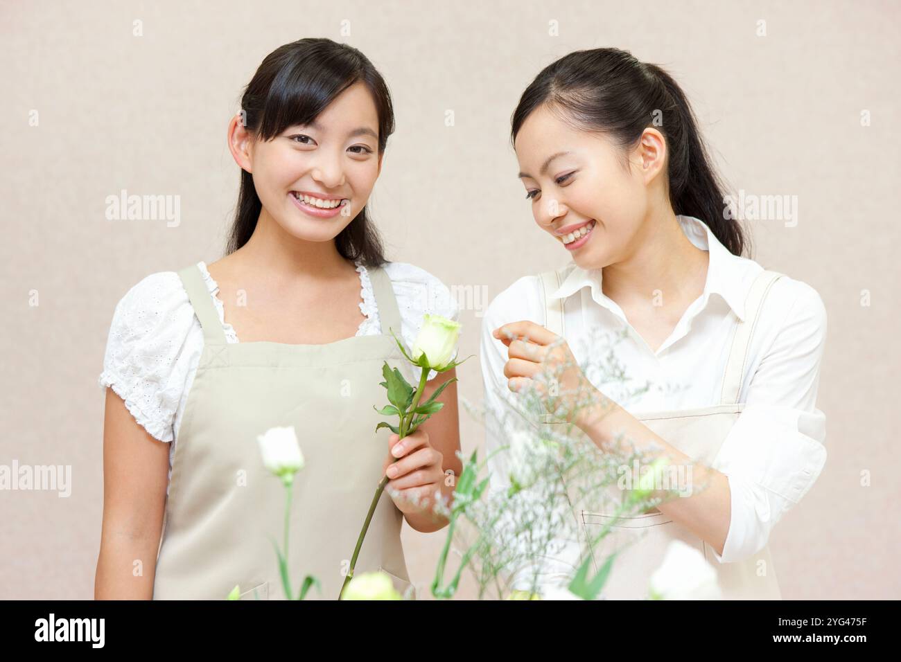Flower Arrangement Classes Stock Photo - Alamy